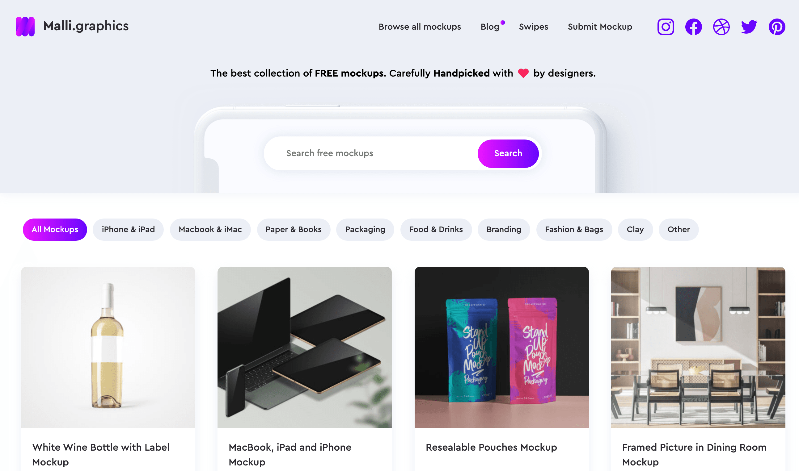 MALLI : Mockups – Clement MONDARY