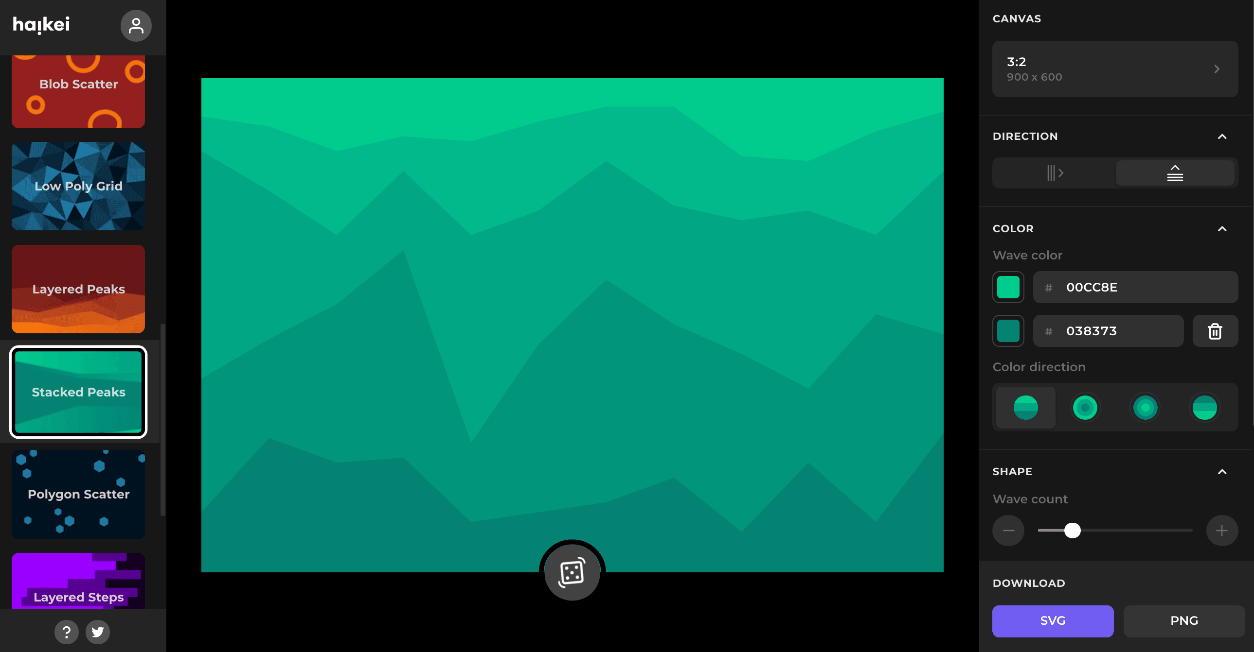 Haikei : Générateur de patterns SVG – Clement MONDARY